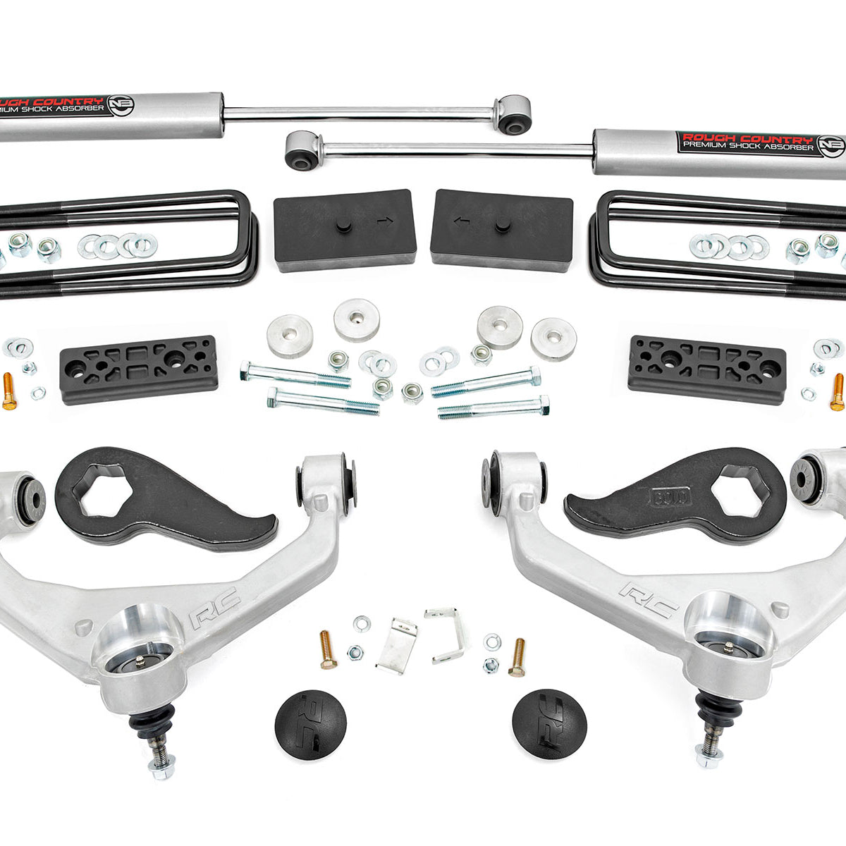 3 Inch Lift Kit - W/ Overloads - Chevy Silverado & GMC Sierra 2500HD 2 ...