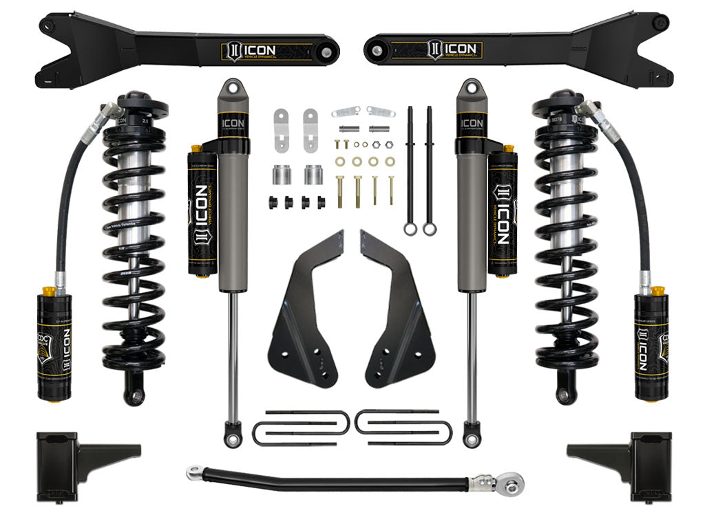 05-07 FORD F250/F350 4-5.5" STAGE 4 COILOVER CONVERSION SYSTEM W RADIU ...