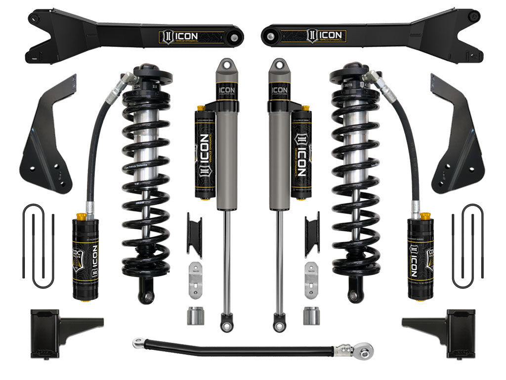 08-10 FORD F250/F350 4-5.5" STAGE 4 COILOVER CONVERSION SYSTEM W RADIU ...