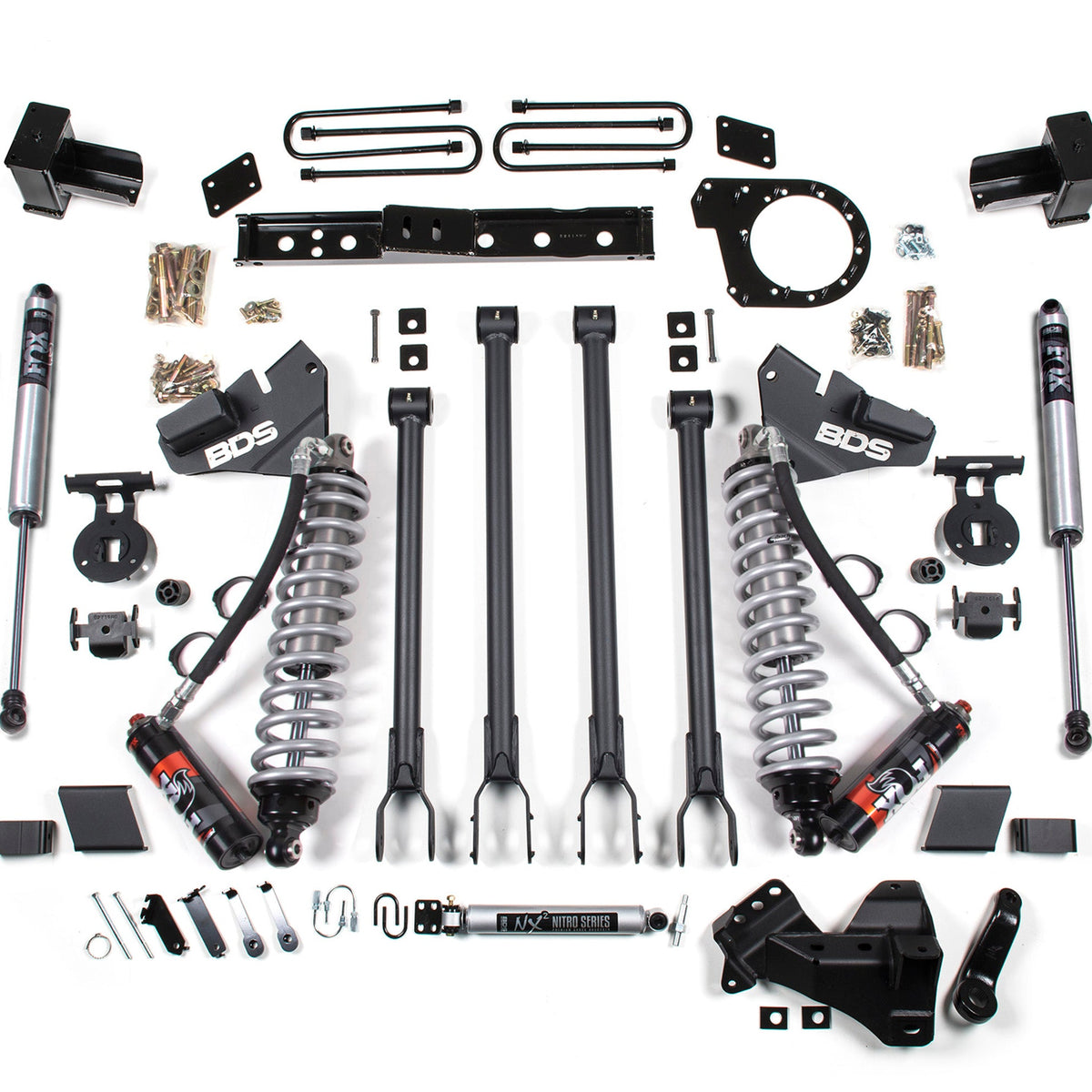 7 Inch Lift Kit w/ 4-Link | FOX 2.5 Performance Elite Coil-Over Conver ...
