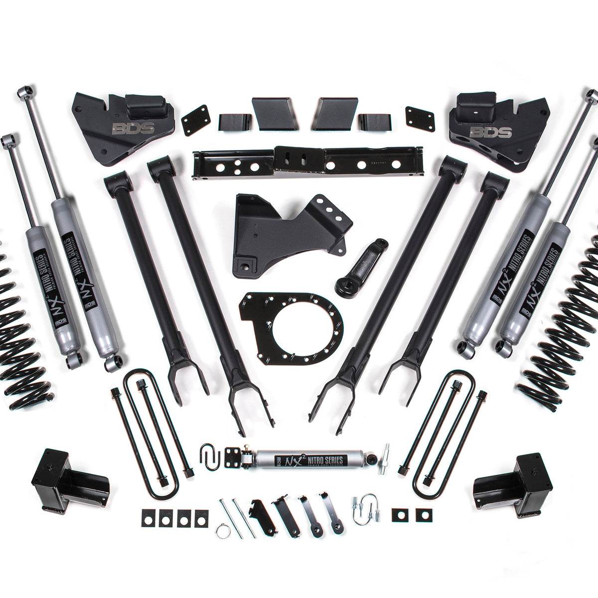 7 Inch Lift Kit w/ 4-Link | Ford F250/F350 Super Duty (20-22) 4WD | Di ...