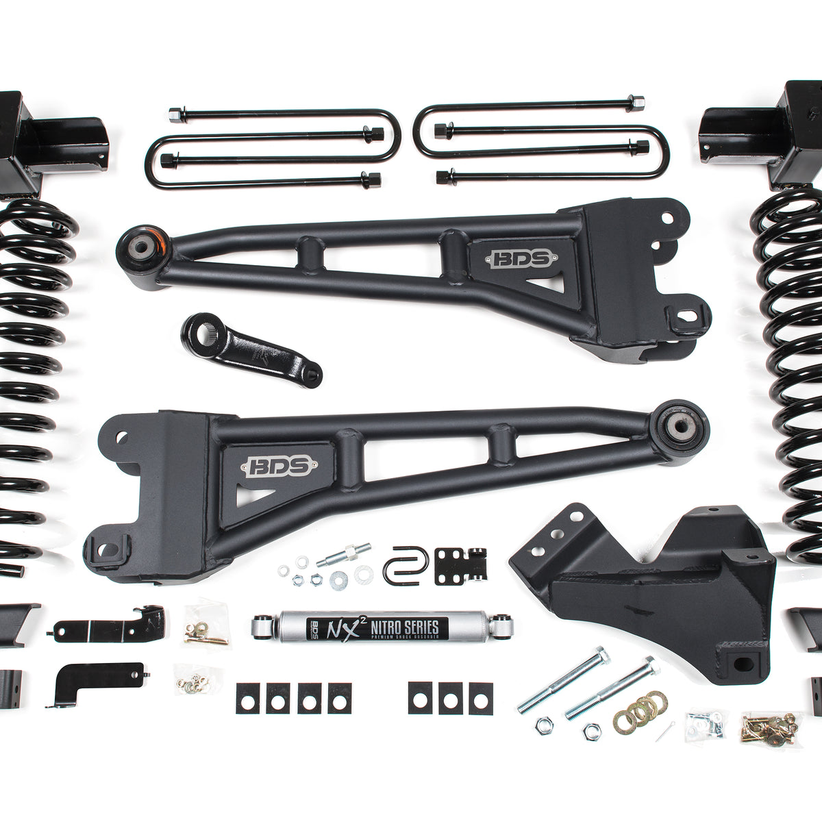 4 Inch Lift Kit W/ 4-Link - Ford F350 Super Duty DRW (20-22) 4WD - Gas ...