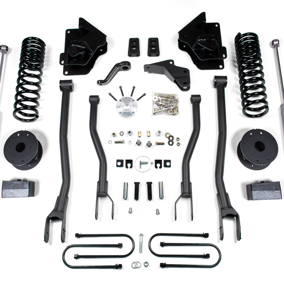 4 Inch Lift Kit w/ 4-Link | Ram 3500 w/ Rear Air Ride (13-18) 4WD | Ga ...