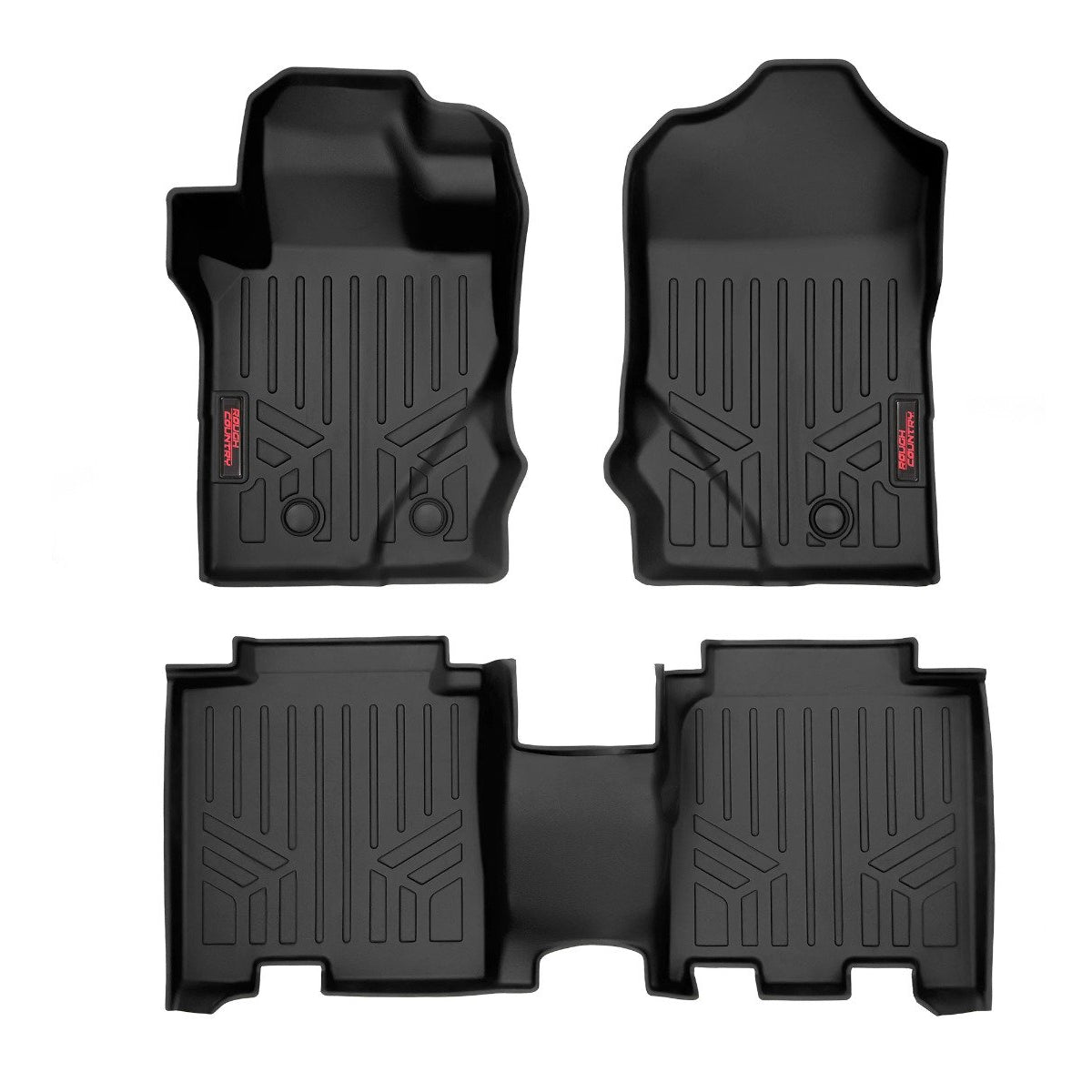 Rough Country Floor Mats - Front & Rear - Ford Bronco 4WD (2021-2023 ...