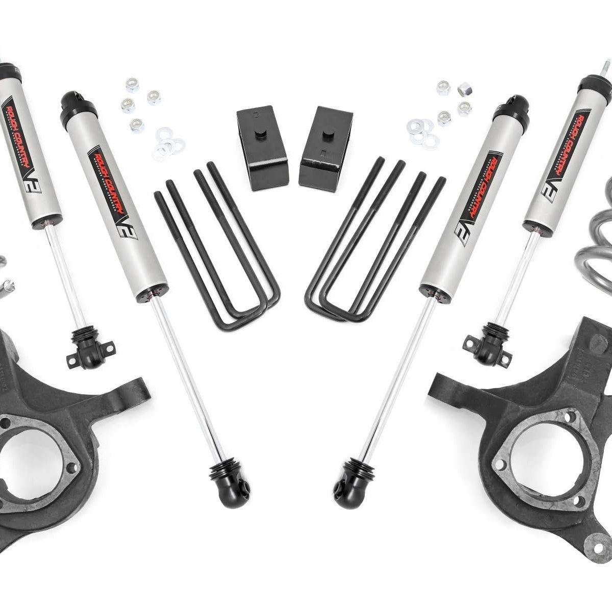 4.5 Inch Lift Kit - V2 - Chevy Silverado & GMC Sierra 1500 2WD (1999-2 ...