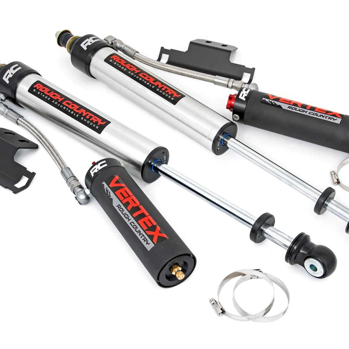Vertex 2.5 Adjustable Rear Shocks - 3 Inch - Toyota Tacoma 2WD/4WD (20 ...